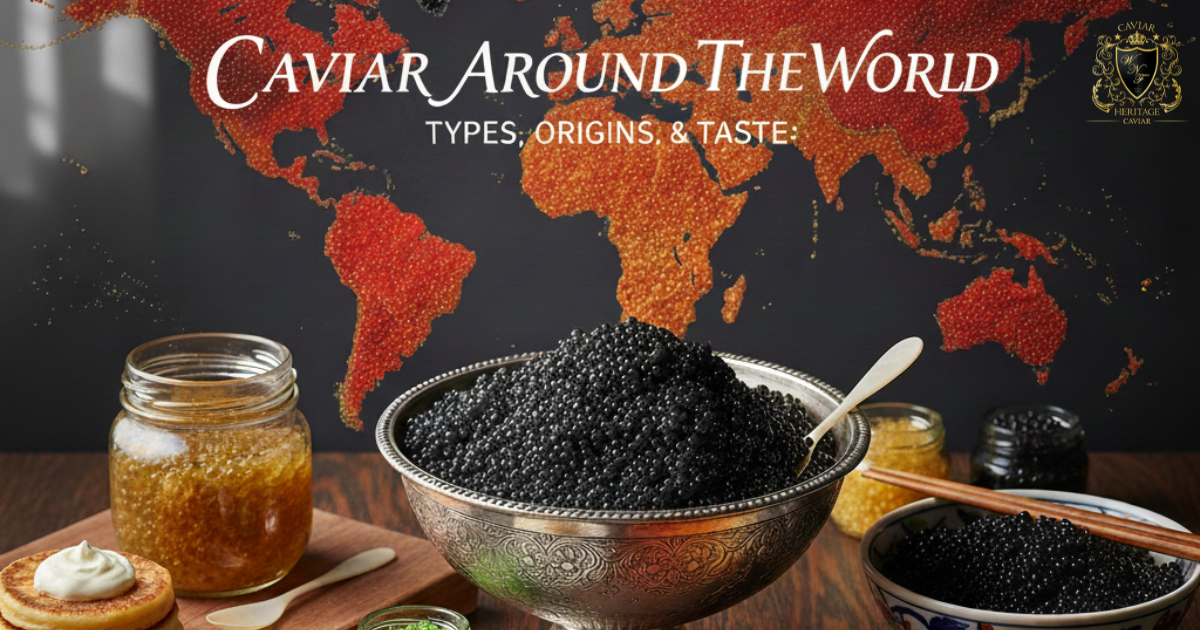 Caviar Around the World: Types, Origins, and Taste